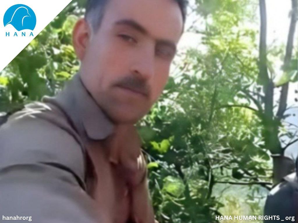 A kolbar from Bukan injured by military gunfire at the Baneh border ...